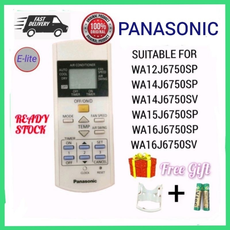 ORIGINAL PANASONIC AIR CONDITIONER REMOTE CONTROL | Shopee Malaysia