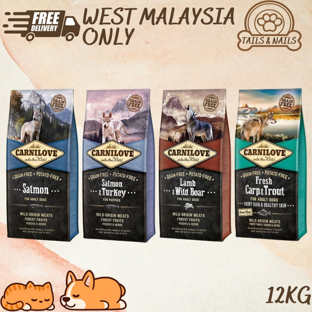 [Free Shipping West Malaysia] Carnilove Grain Free Dog Food 12KG ...