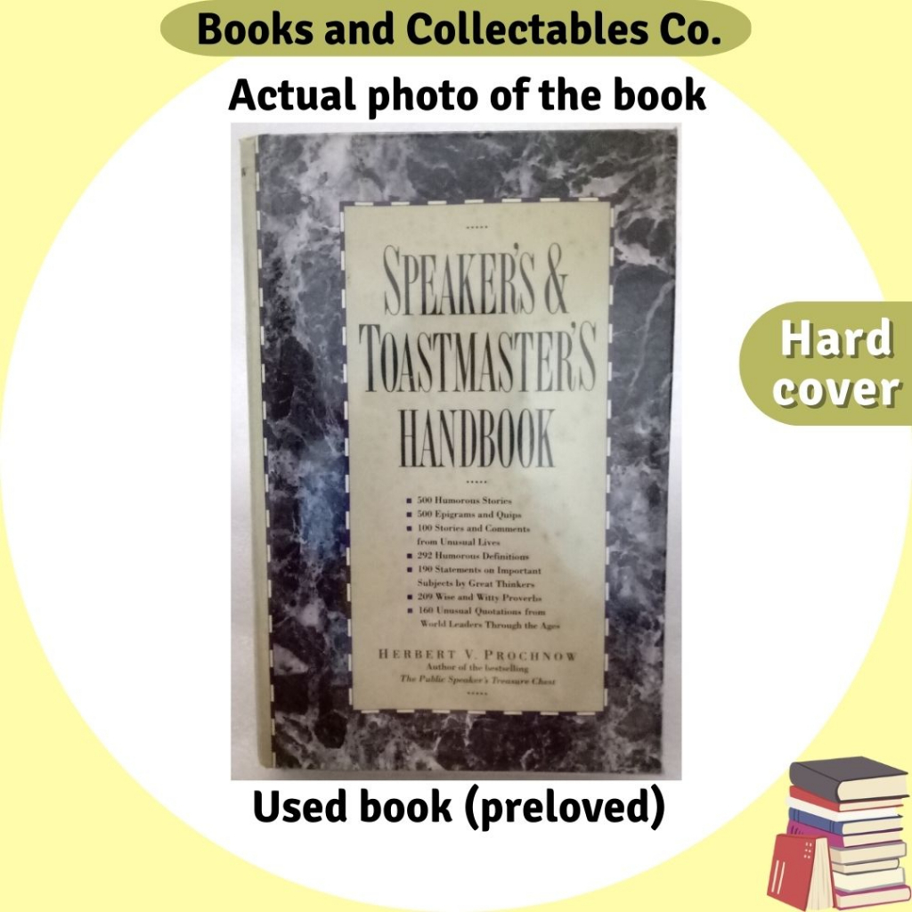 [Preloved] English Book Novel Speaker's Toastmaster's Handbook | Shopee ...