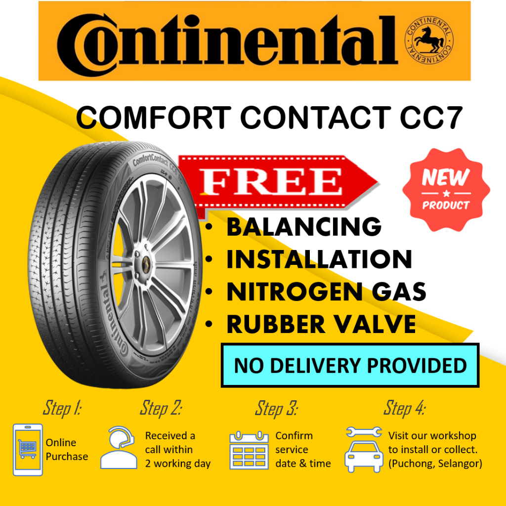 CONTINENTAL CC7 175/65R14 195/55R15 185/60R14 185/55R15 205/55R16 185R60R15 195/65R15 | Shopee ...