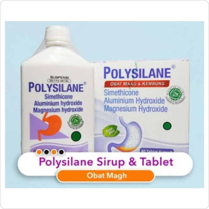 Polysilane - Obat Maag, Kembung, Mual / Polysilane Syrup / Polysilane ...
