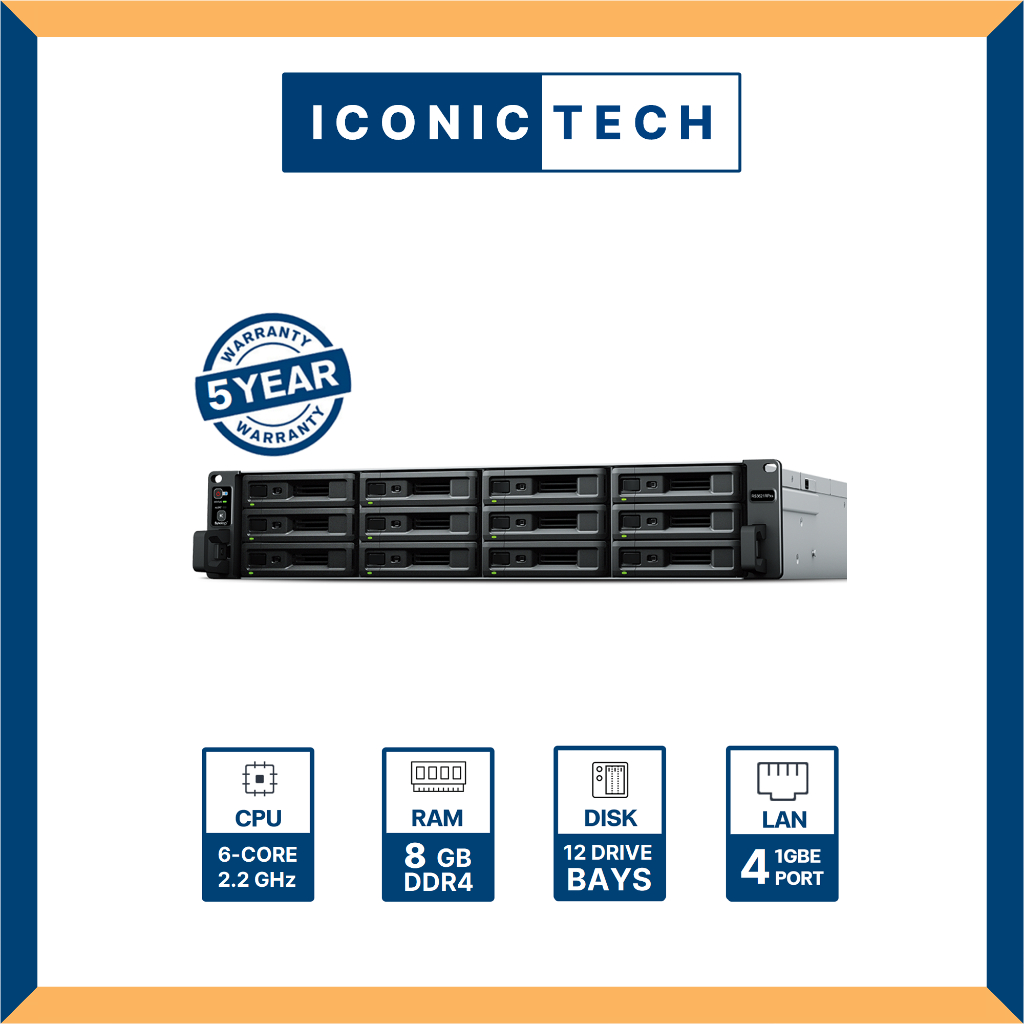 Synology RackStation RS3621RPXS 12-Bay Rackmount NAS Enclosure | Shopee ...