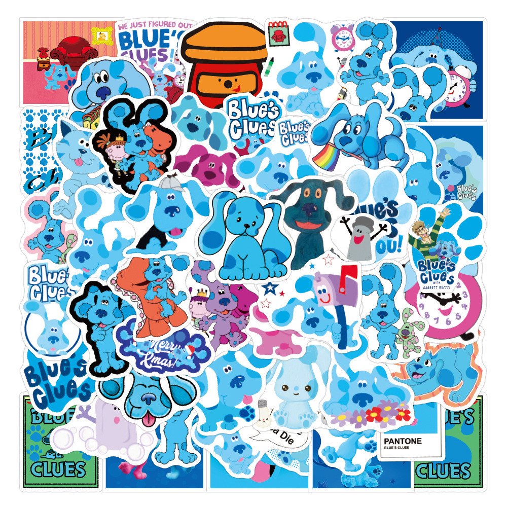 50pcs BLUE'S CLUES CARTOON Vinyl Decal graffiti STICKERS bomb for ...