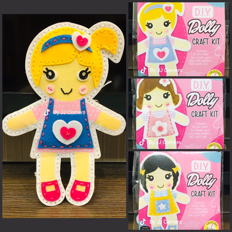 Easy Craft DIY Sewing Felt Dolly Craft Kit S.H.E - Shirley/Hayley ...