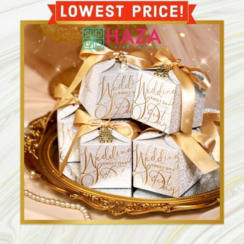 READY STOCK | ARDEN Wedding Doorgift box Kotak goodies Bag Kahwin ...