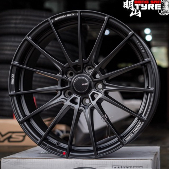 New Original Enkei Tuning FC01 18” Flow Formed light weight Matte Black ...