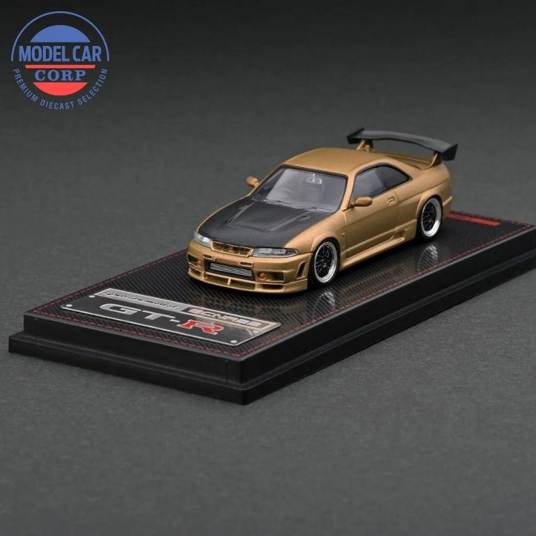 Ignition Model Nissan R33 GT-R Matte Gold IG2509 Scale: 1/64 Model Car ...