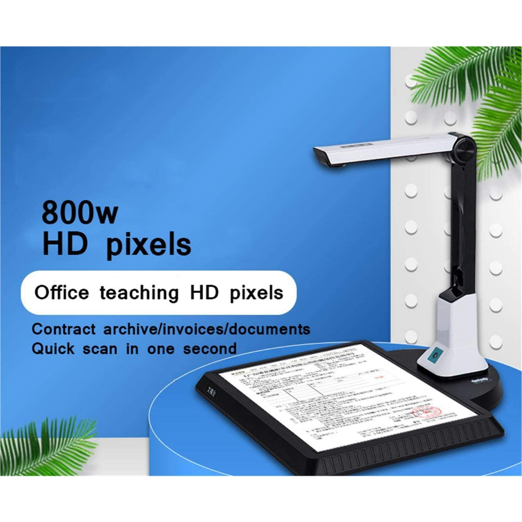 High-Speed High-Definition visualizer Document Scanner ,A4 Format / 8 ...