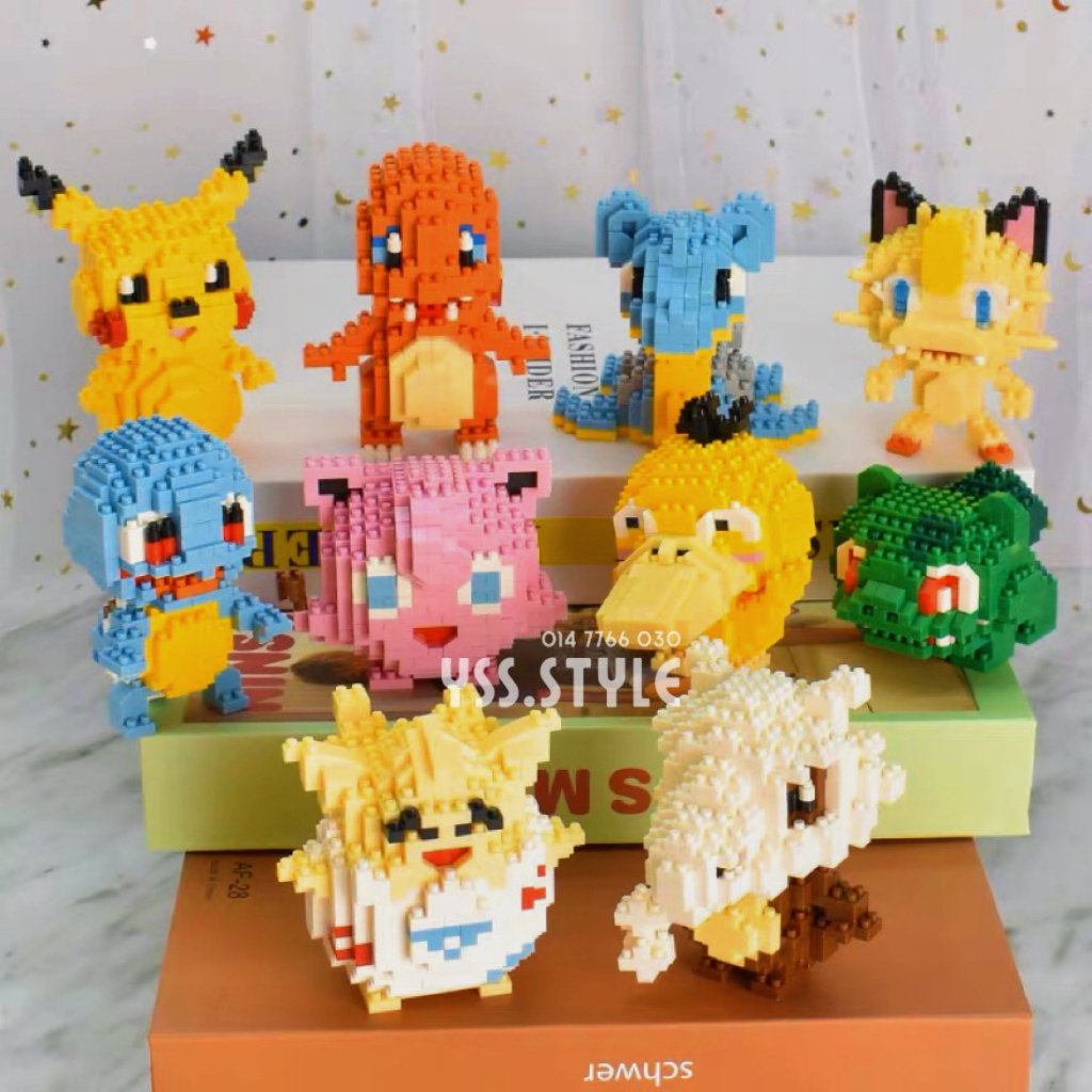 Pokemon Pokeball Nano Building Blocks Micro Bricks Toys Pikachu ...