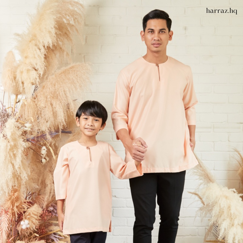 HARRAZ KURTA 𝐏𝐀𝐋𝐄 𝐏𝐄𝐀𝐂𝐇 BY HARRAZ.HQ [𝐎𝐁𝐒𝐎𝐋𝐄𝐓𝐄 𝐒𝐎𝐎𝐍] | Shopee Malaysia