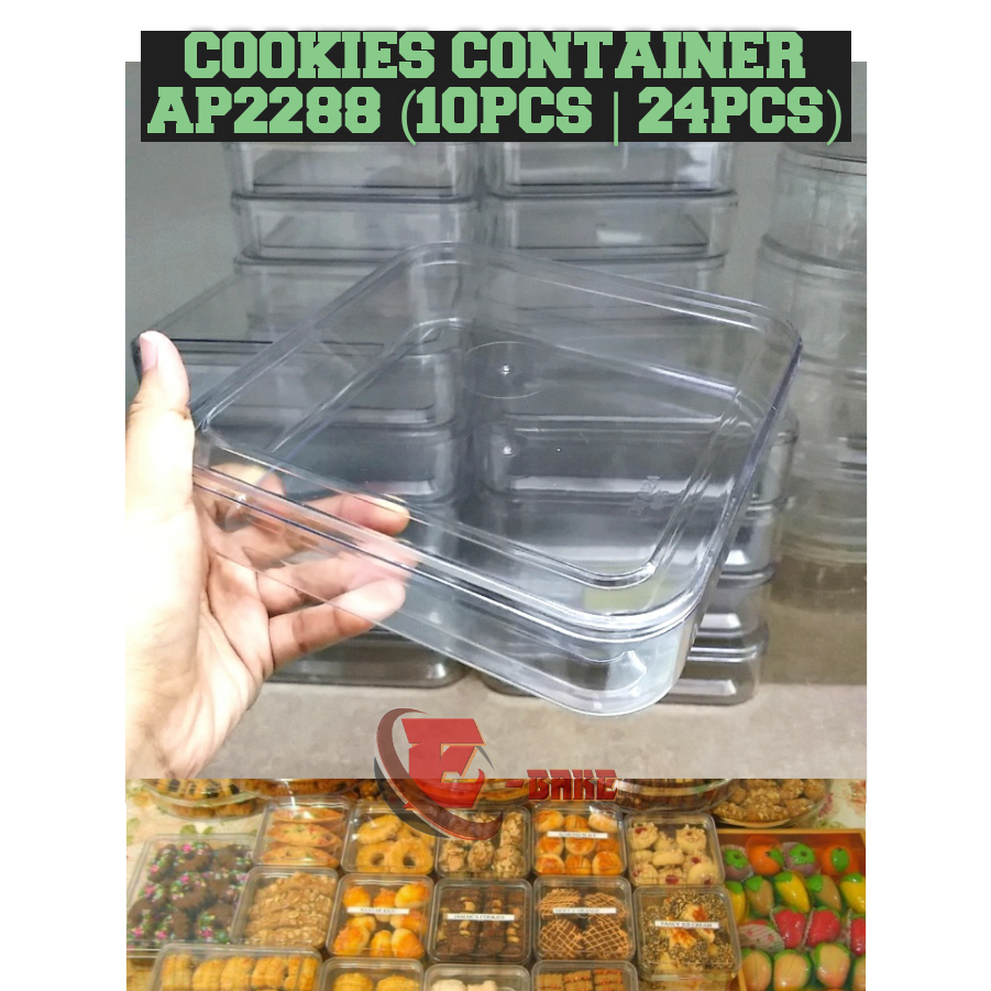 10PCS | 20PCS (AP2288) BEKAS COOKIES PETAK TELUS | BEKAS COOKIES SQUARE ...