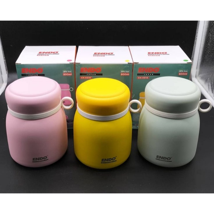 ENDO 800ML DOUBLE STAINLESS STEEL FOOD JAR | Shopee Malaysia