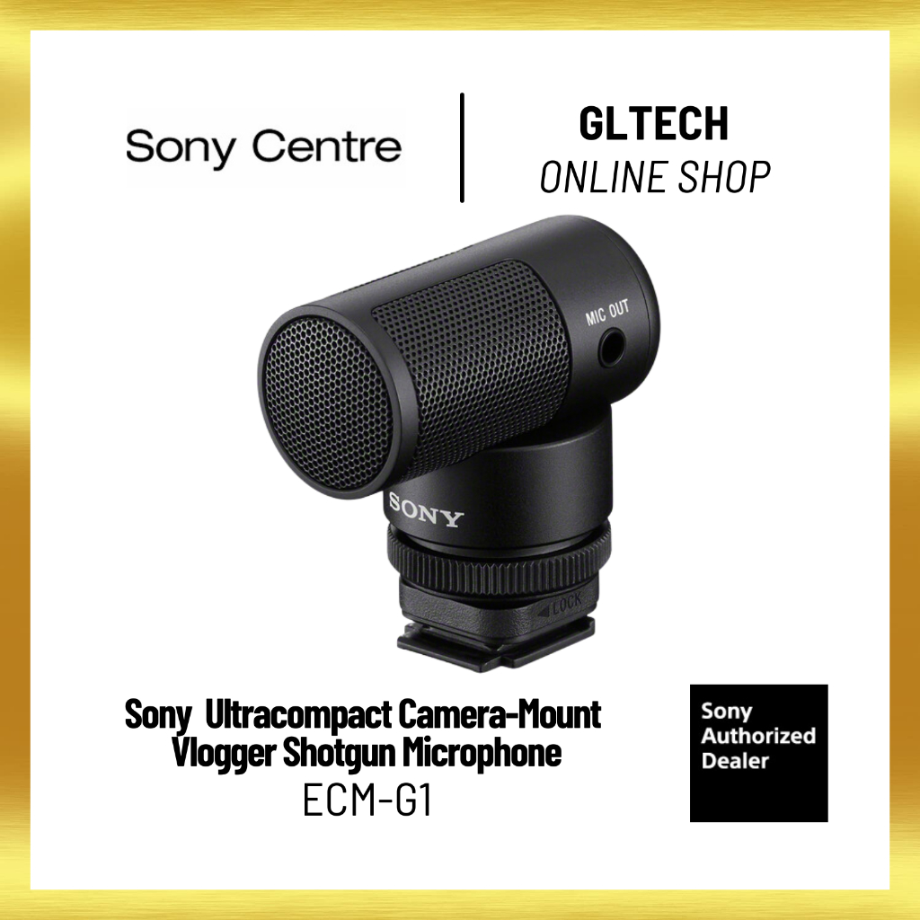 Sony [ECM-G1] Ultracompact Camera-Mount Vlogger Shotgun Microphone ...