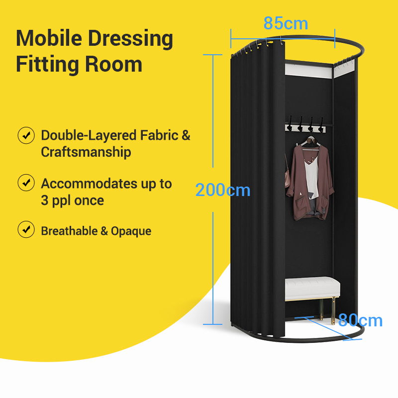 Shopping mall Temporary Mobile Dressing Fitting Room Clothing Store ...