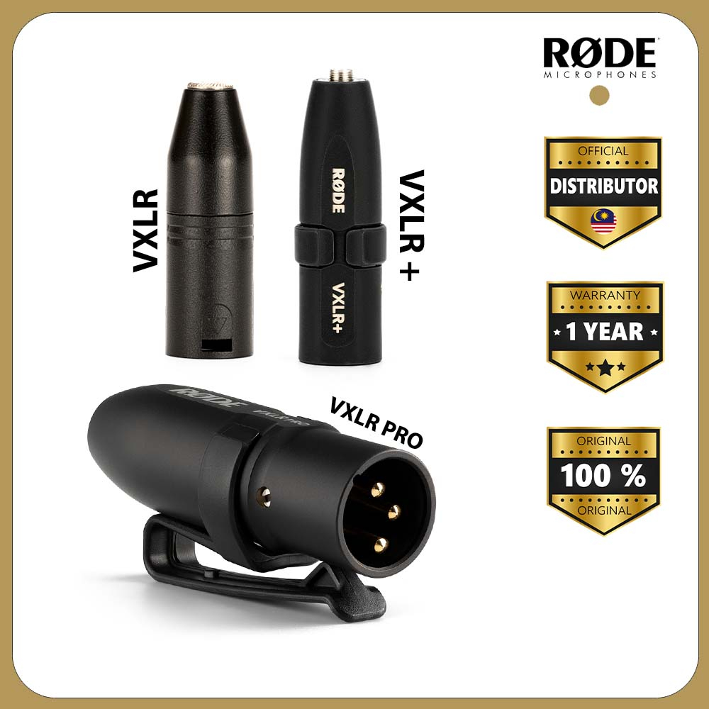 RODE VXLR / VXLR PLUS Pro Transformer-Balanced 3.5mm TRS Female to XLR ...
