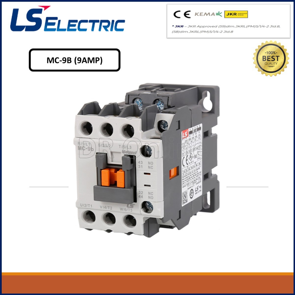 LS AC METASOL CONTACTOR, 4KW/5HP ~ 9A ~ 1NO+1NC ~ 110VAC,24VAC,240VAC ...