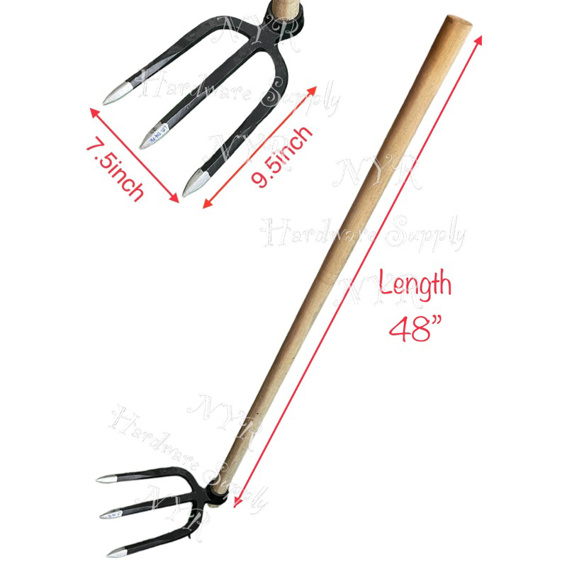 Cangkul Mata Tiga / Three Fork Hoe / Canterbury Fork / With Handle ...