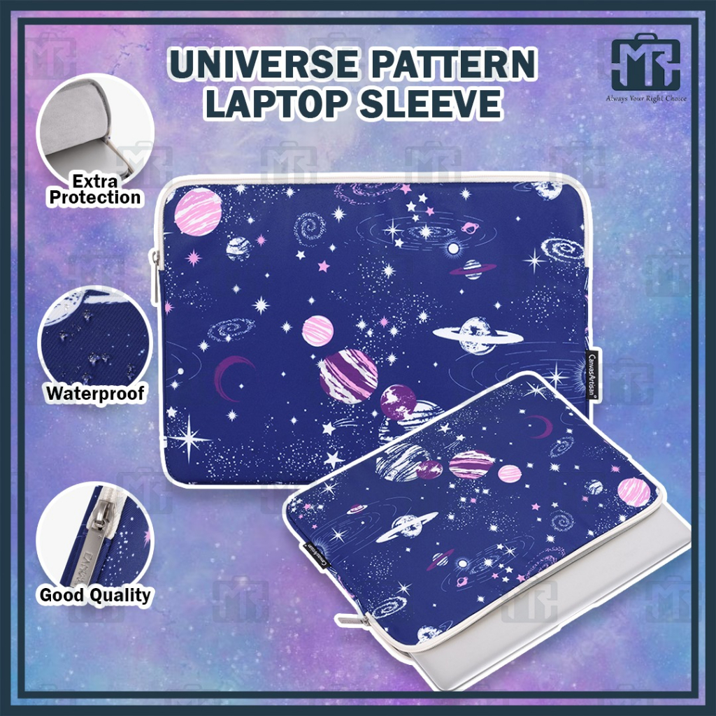 (11~15 Inch)MR Typo Laptop Bag Space Universe Pattern Laptop Sleeves ...