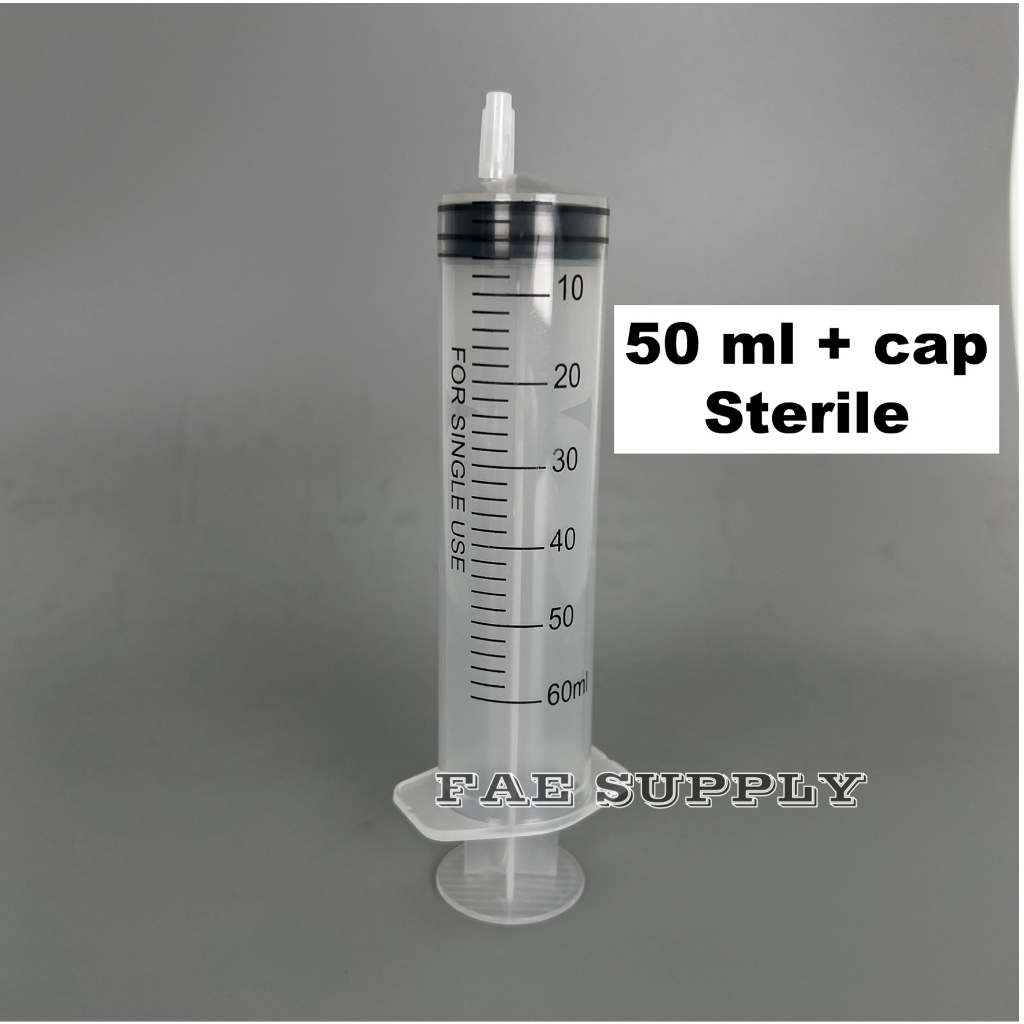 Syringe Luer Slip With Cap 1 3 5 10 20 30 50 60 ml cc individual pack sterilized feeding syringe ...