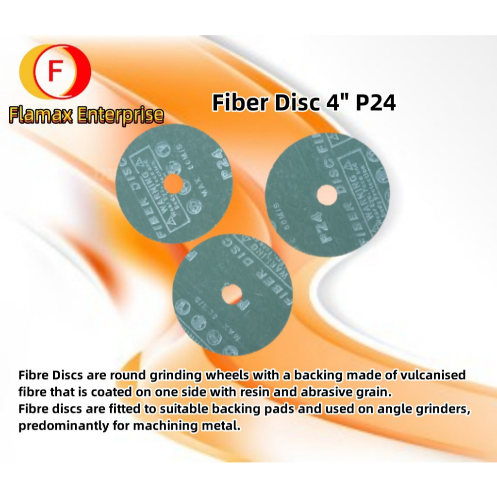 Fiber Disc/ Cakera Gentian 4" P24 For Grinder | Shopee Malaysia
