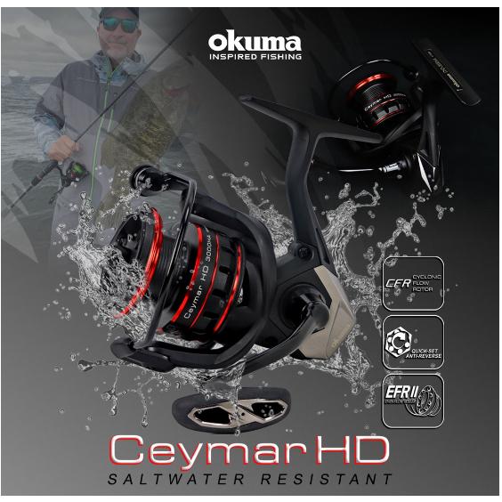 (NEW) Okuma Ceymar HD CHD Spinning Reel High Density Gearing Mesin ...