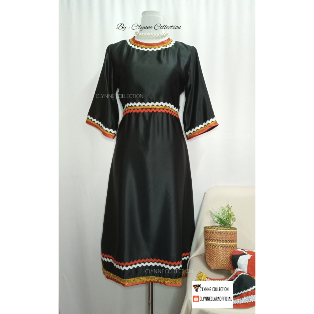 Dress modern Bidayuh dress gawai Borneo | Shopee Malaysia