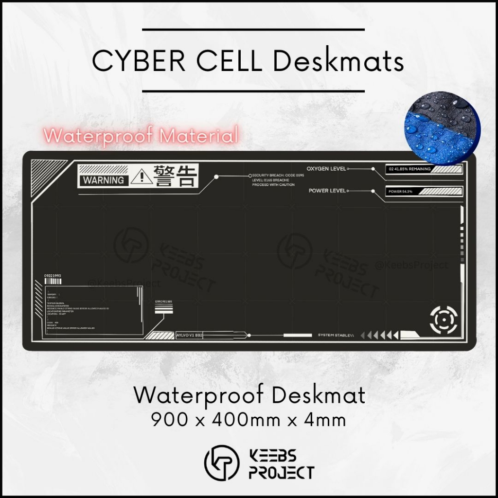 [READY STOCK] Mecha Eva01 Cybercell Deskmat Deskmat Mousepad (900mm x ...
