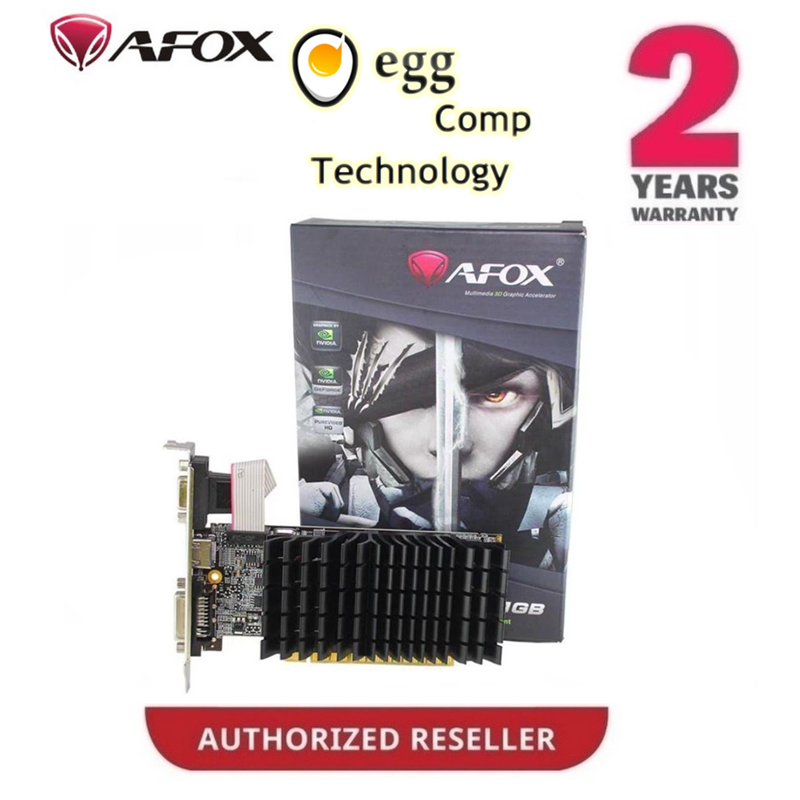 AFOX GT 710 2GB 64bit DDR3 Low Profile Silent PCI-E Nvidia GT710 2G ...