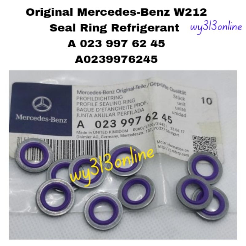 Original Mercedes-Benz Sectional Sealing Ring Refrigerant A 023 997 62 45 (A0239976245) | Shopee ...