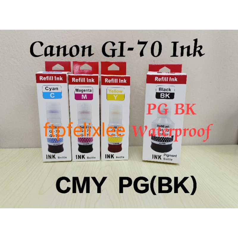 Canon GI- 70 GI70 Compatible Ink Bottles for Printer G5070 G6070 G7070 ...