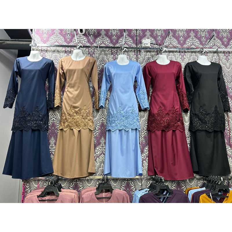 BAJU KURUNG IBU ANAK LACE EXCLUSIVE BATU DIAMOND |RAYA /NIKAH/TUNANG ...