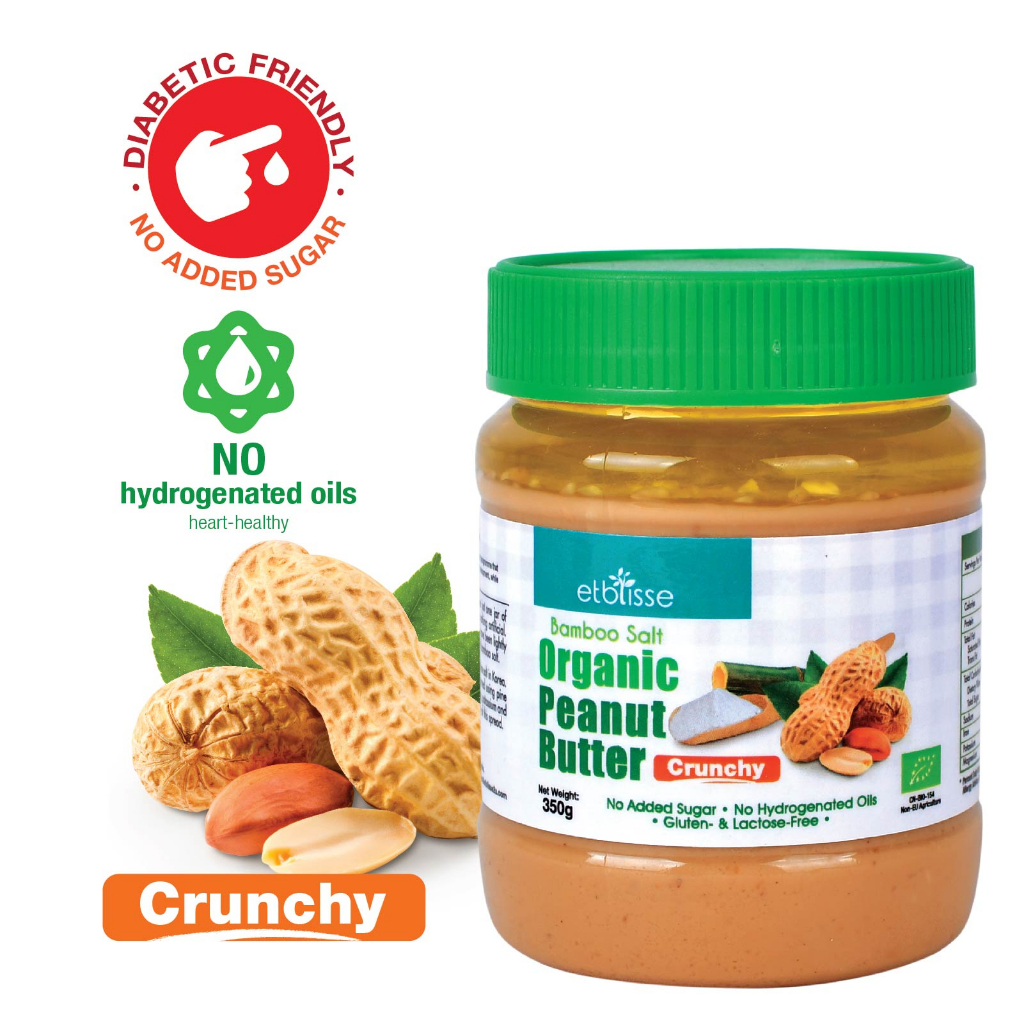 Etblisse Organic Bamboo Salt Peanut Butter Crunchy (350g) | Shopee Malaysia