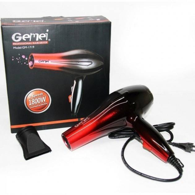 Gemei GM-1719 Professional Hair Dryer 1800 Watts | Shopee Malaysia