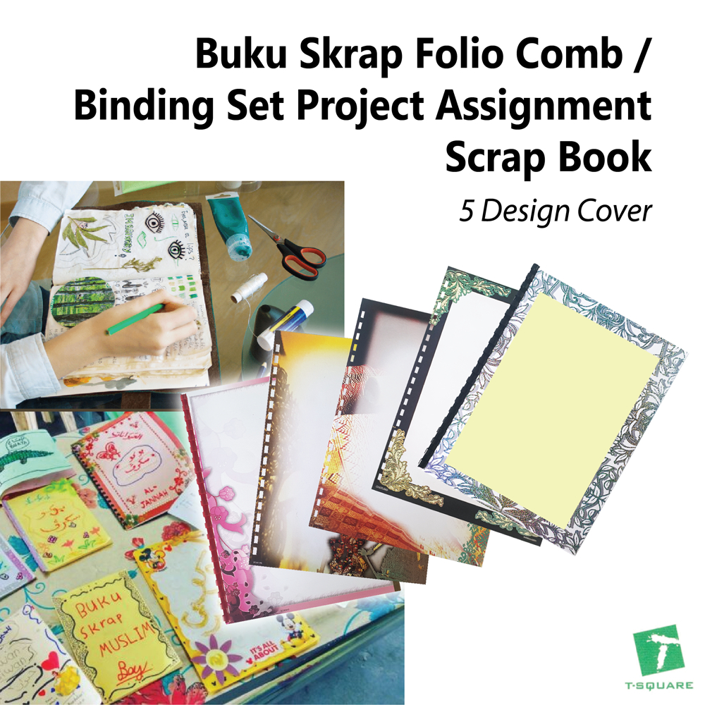 A4 Binding Set / Buku Folio A4/ Buku Scrap Projek Sekolah | Shopee Malaysia