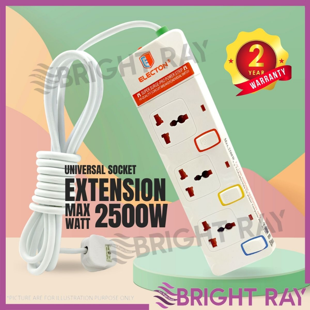 ELECTON/TBC 9 Series Universal Multi Portable Trailing Socket Circuit ...