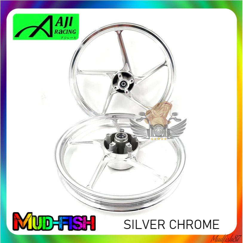 AJI RACING FG 511 SPORT RIM FOR YAMAHA Y15ZR | Y16ZR | LC135 | SRL (SILVER CHROME) | Shopee Malaysia