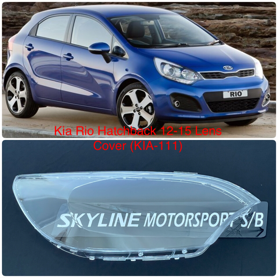 Kia Rio Hatchback Head Lamp Light Lens Cover 2012 2013 2014 2015 ...