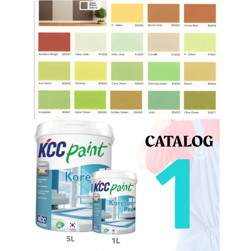 Very CHEAP KCC PRO Paint 5liter&1liter cat dinding dlm murah berkualiti ...