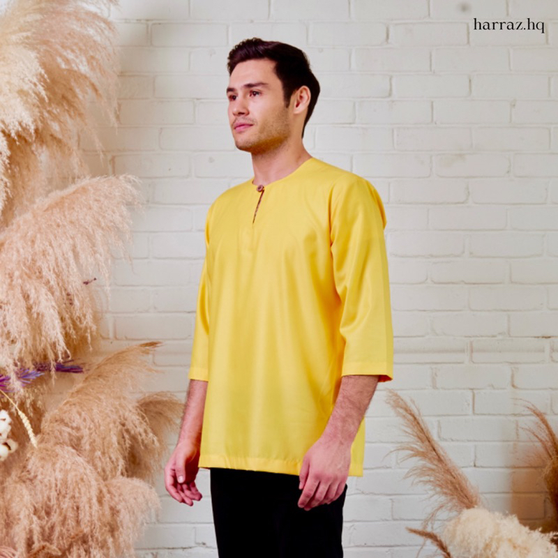 HARRAZ KURTA 𝐁𝐔𝐓𝐓𝐄𝐑 𝐘𝐄𝐋𝐋𝐎𝐖 BY HARRAZ.HQ [𝐎𝐁𝐒𝐎𝐋𝐄𝐓𝐄 𝐒𝐎𝐎𝐍] | Shopee Malaysia