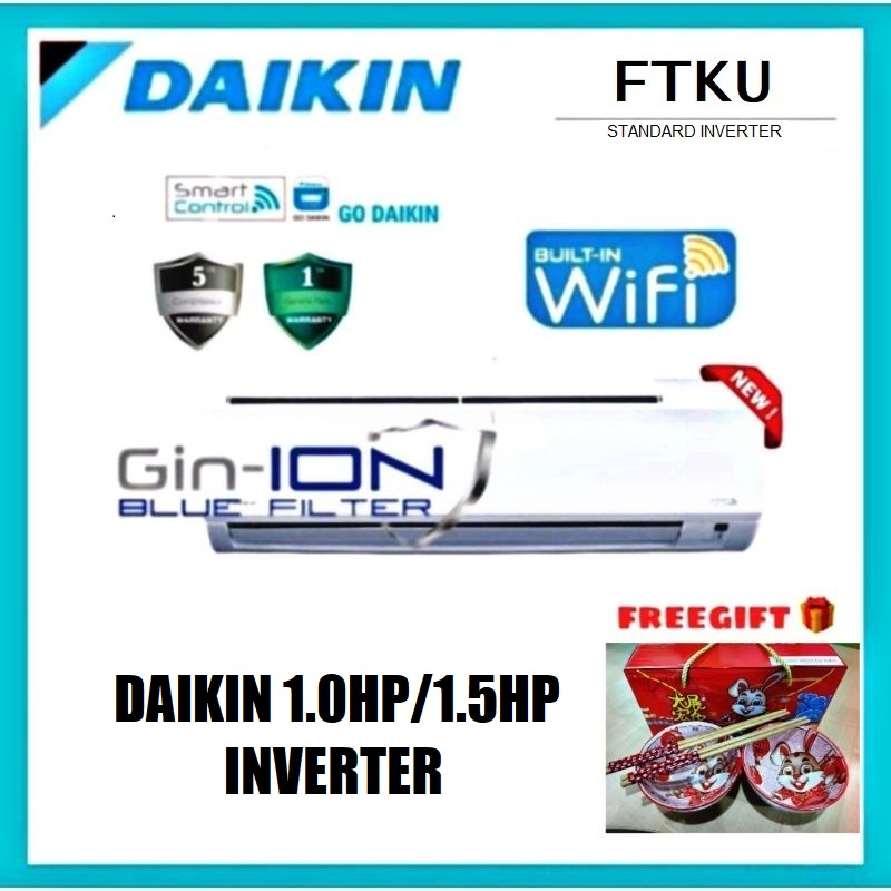 DAIKIN 1.0HP/1.5HP/ STANDARD INVERTER R32 AIR-CONDITIONER FTKU-SERIES ...