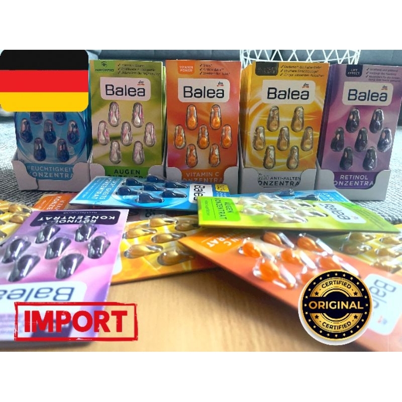 [Ready Stock] 100% Original Germany Balea Essence Capsule for Facial ...