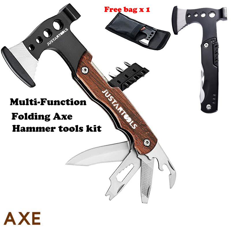 15 in 1 Multitool Camping tools kits Camping Hatchet With Credit Card ...