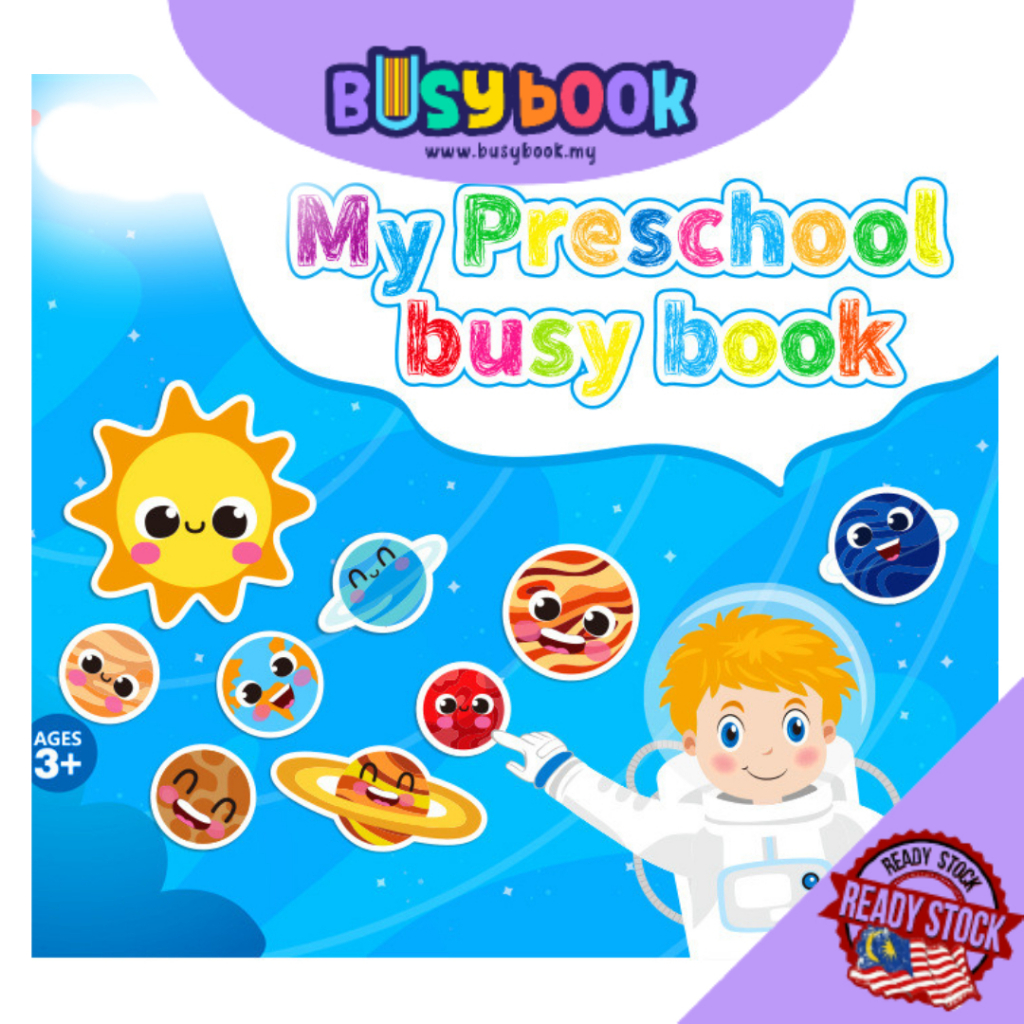 MY PRESCHOOL BUSY BOOK SPACE - 12 PAGES Busybook early education ...