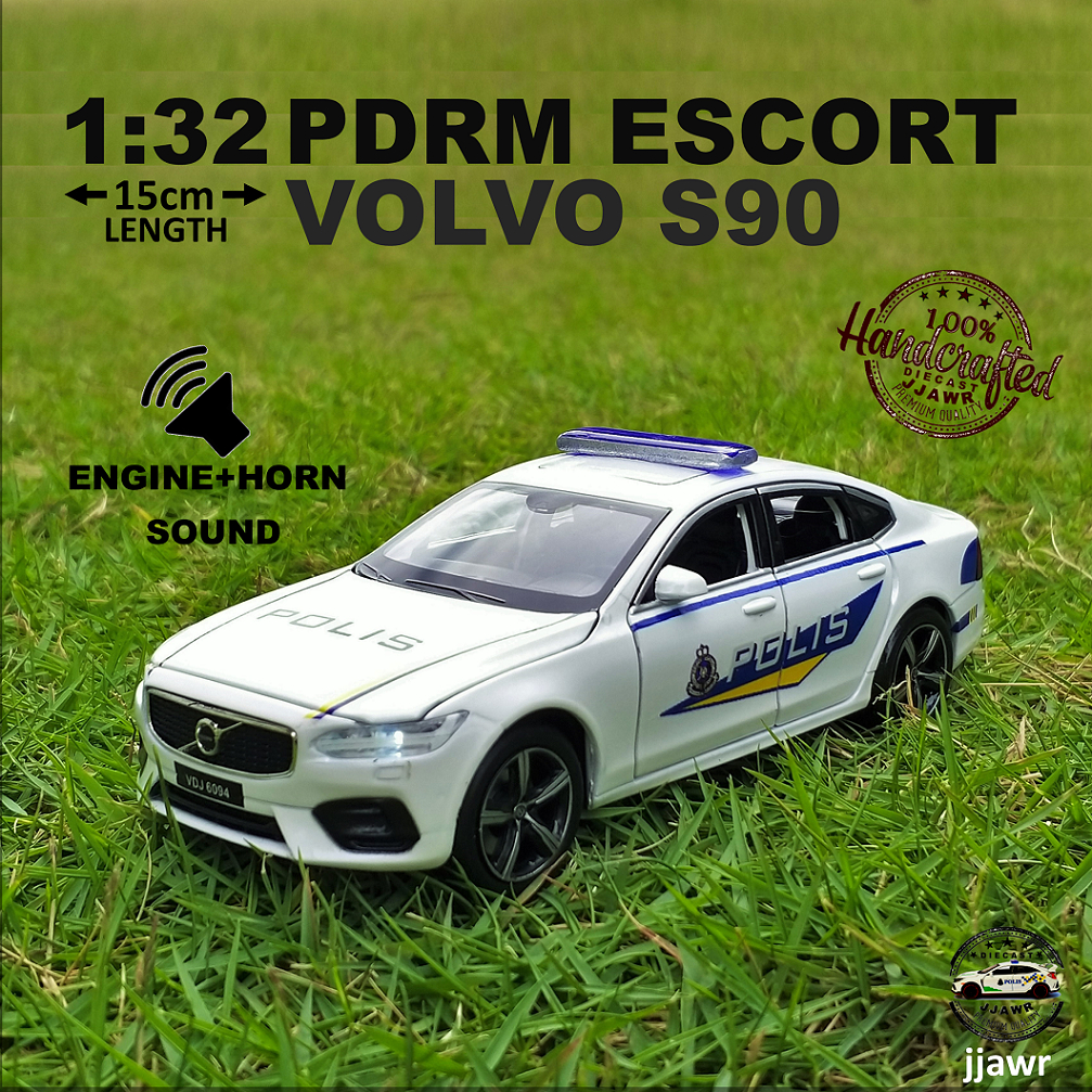 POLIS VOLVO: 1:32 Escort YDP Agong Volvo S90 Police Car Model Diecast ...