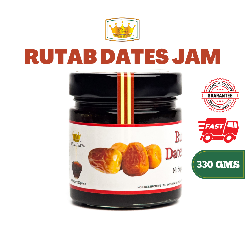 Kurma Rutab Dates Jam Premium Original taste with Rutab Dates inside ...