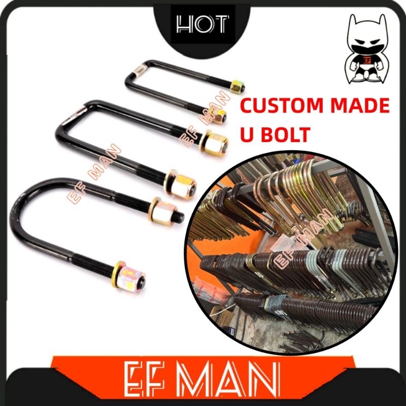 CUSTOM MAKE 4X4 LORRY CAR SPRING U BOLT BRACKET HILUX NAVARA DMAX ...