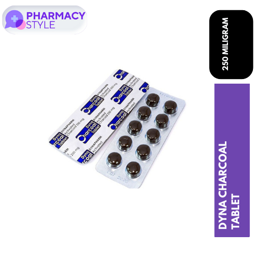 Dyna Activated Charcoal Tablet 250MG 5/26 | Shopee Malaysia