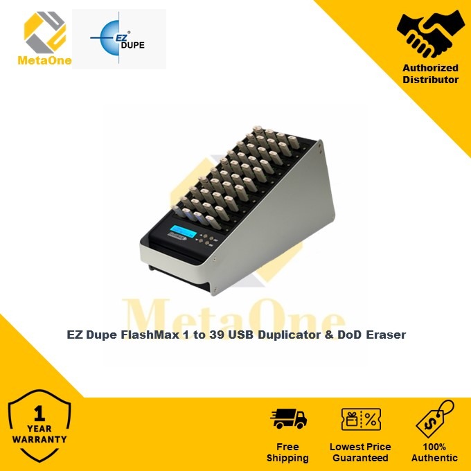 EZ Dupe FlashMax 1 to 39 USB Duplicator & DoD Eraser (DM-FU5-U8FM39P ...