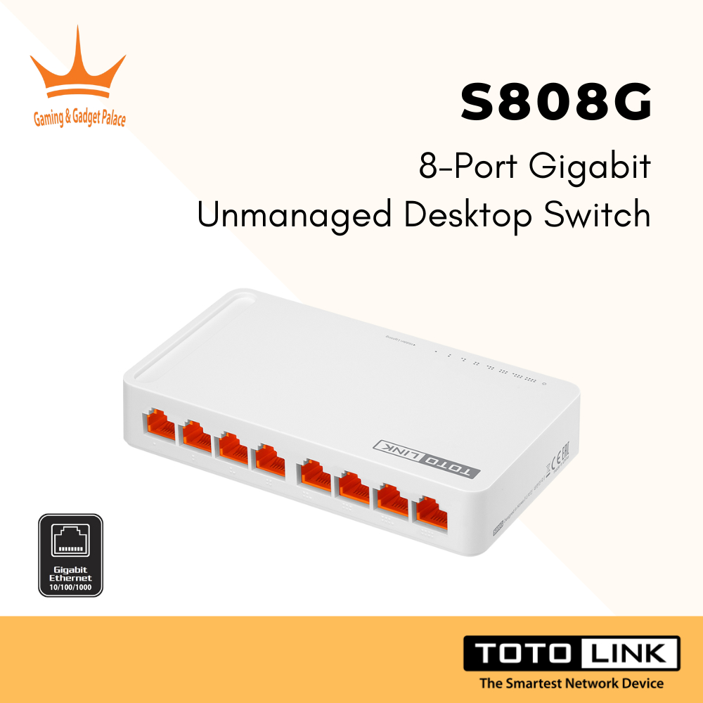 Totolink S808G 8-Port Gigabit Desktop Switch | Shopee Malaysia