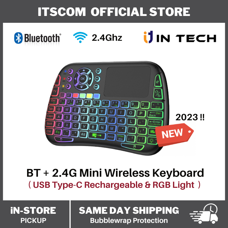 Mini Keyboard Mouse i8/M9 2.4Ghz Wireless Touchpad Keyboard and Mouse ...